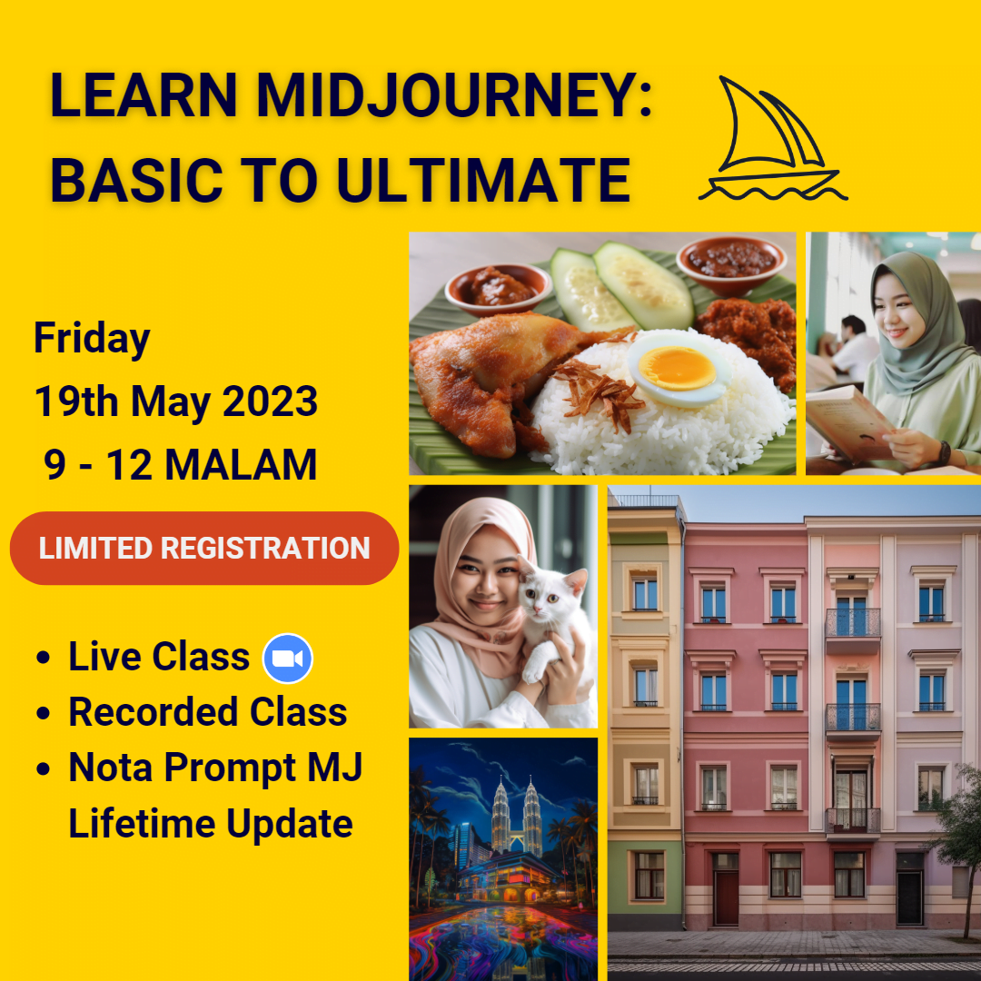 Learn Midjourney - Basic to Ultimate (19th May 2023) - Izzat Azizi